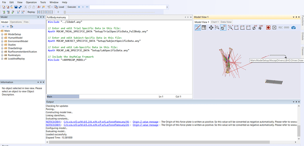 Application\MocapExamples\Plug-in-gait_Simple loaded upside down after using different C3D file ...